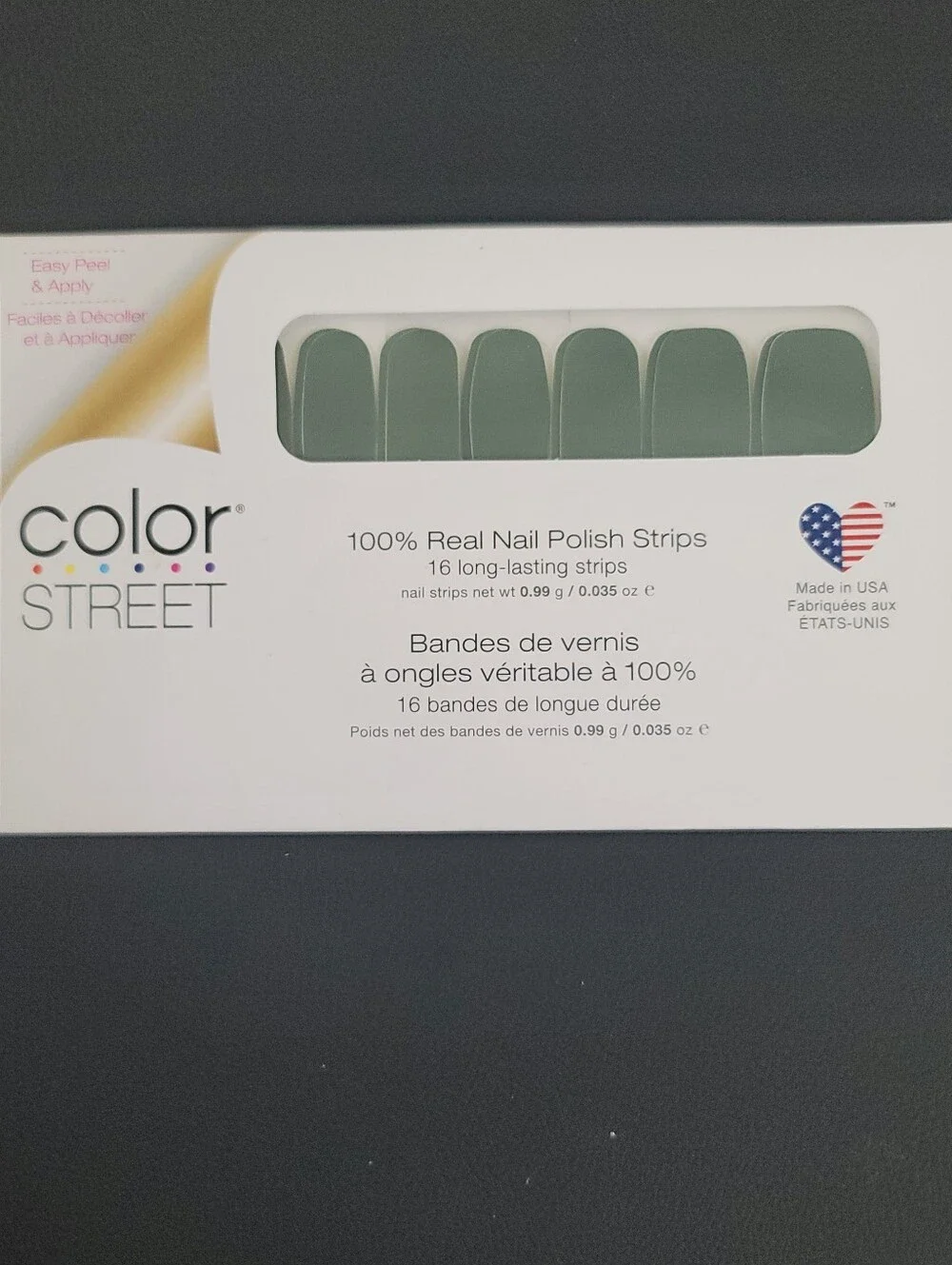 Color Street | Makeup | Retired Color Street Shes A Trooper Olive Green ...